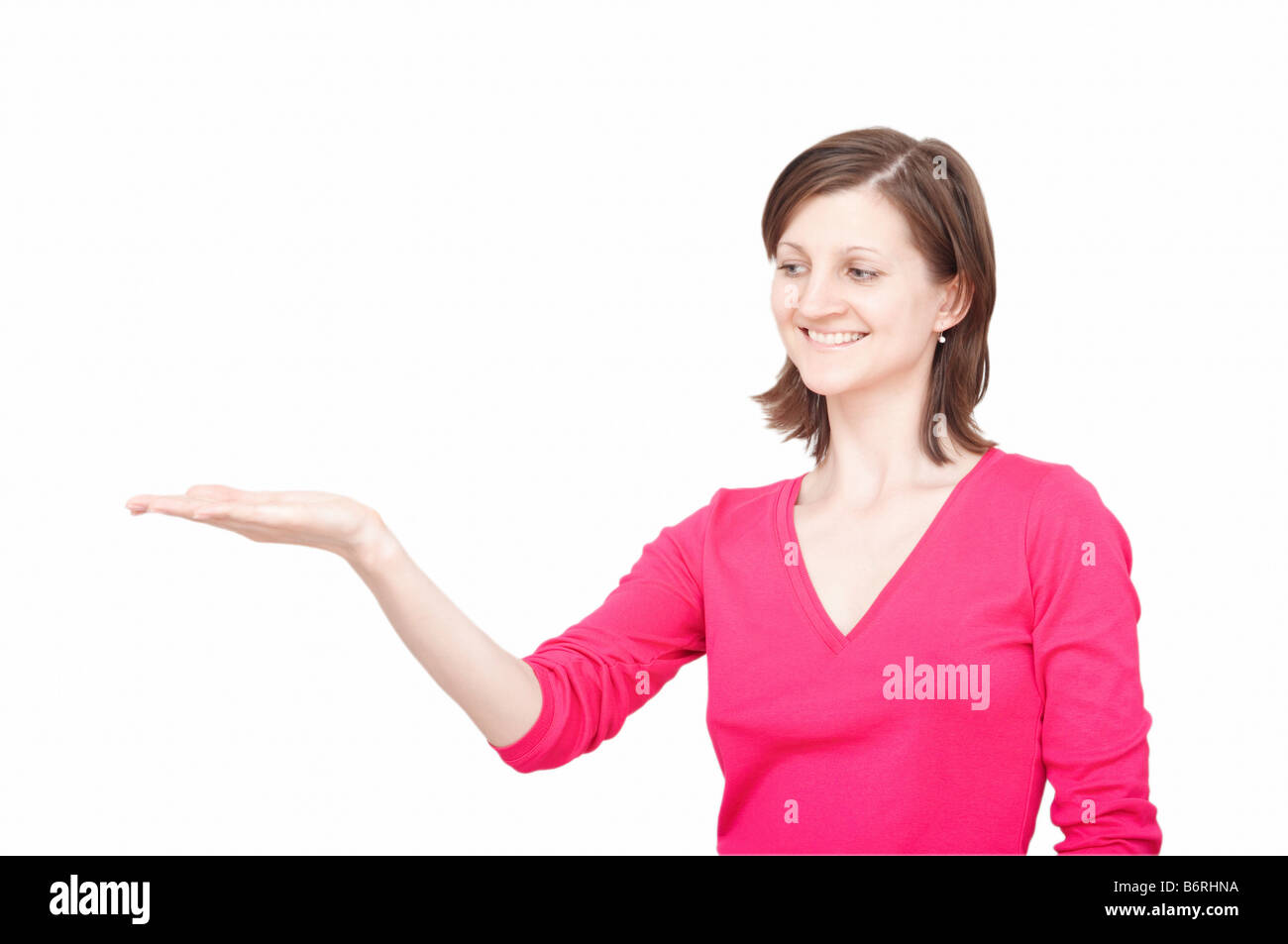 Female hand palm Cut Out Stock Images & Pictures - Alamy