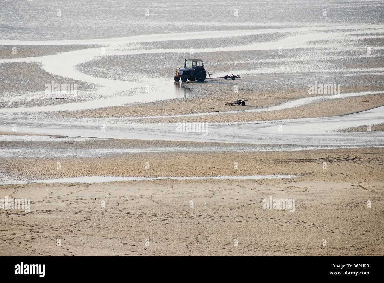 Tractor launching fishing boat hi-res stock photography and images - Alamy