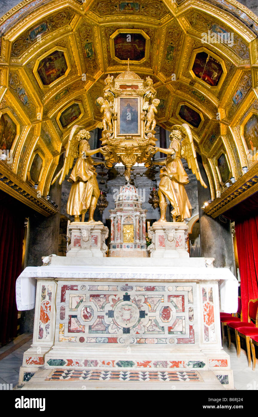 The altar inside the Cathedral of St Domnius in Split Croatia Stock ...