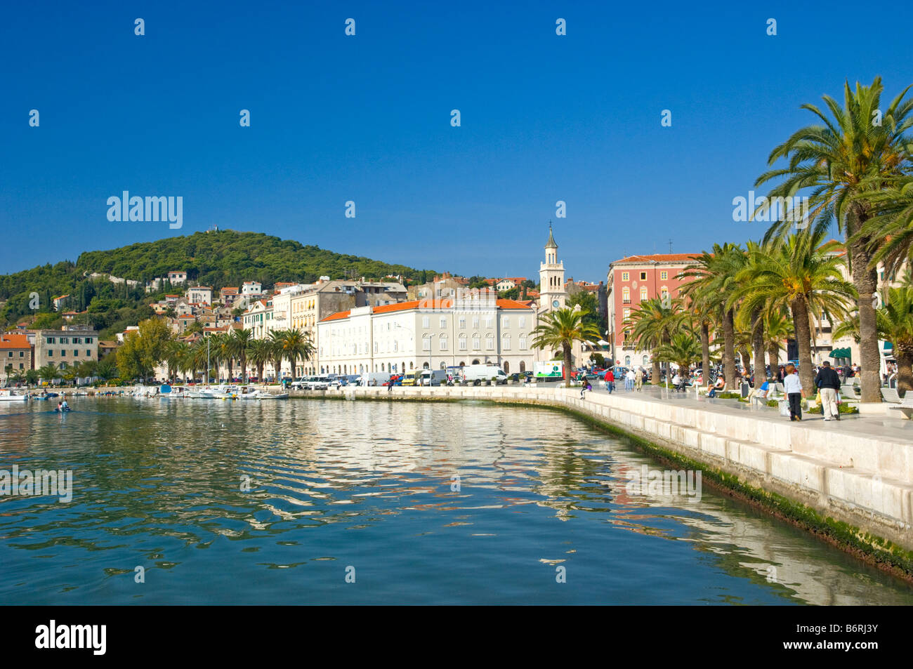 The waterfront and port of Split Dalmatia Croatia Stock Photo - Alamy