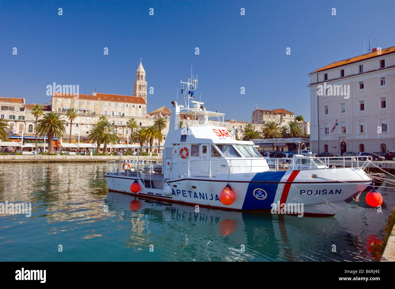 The waterfront and port of Split Dalmatia Croatia Stock Photo - Alamy