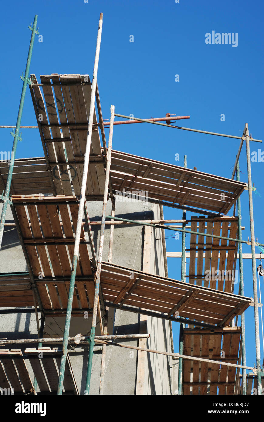 Construction scaffolds erected on a building Stock Photo - Alamy