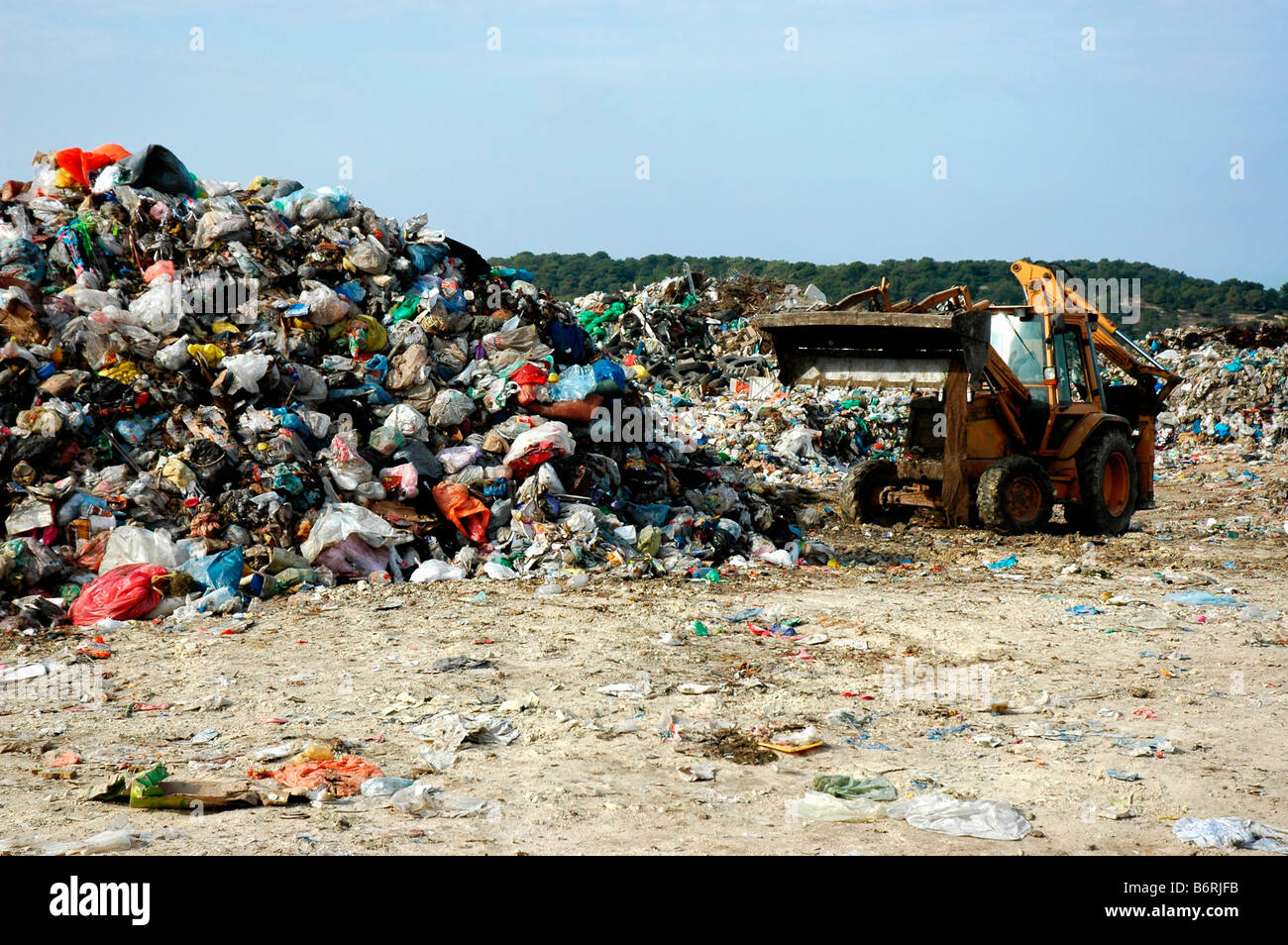 Israel Carmel Mountain household land fill Stock Photo - Alamy