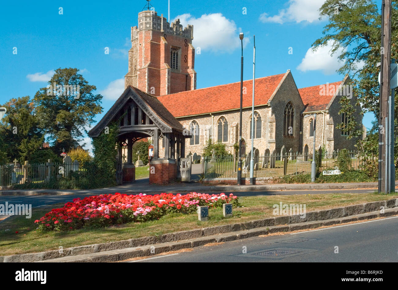St Andrew's the parish church of Ealrs Colne Essex Stock Photo - Alamy