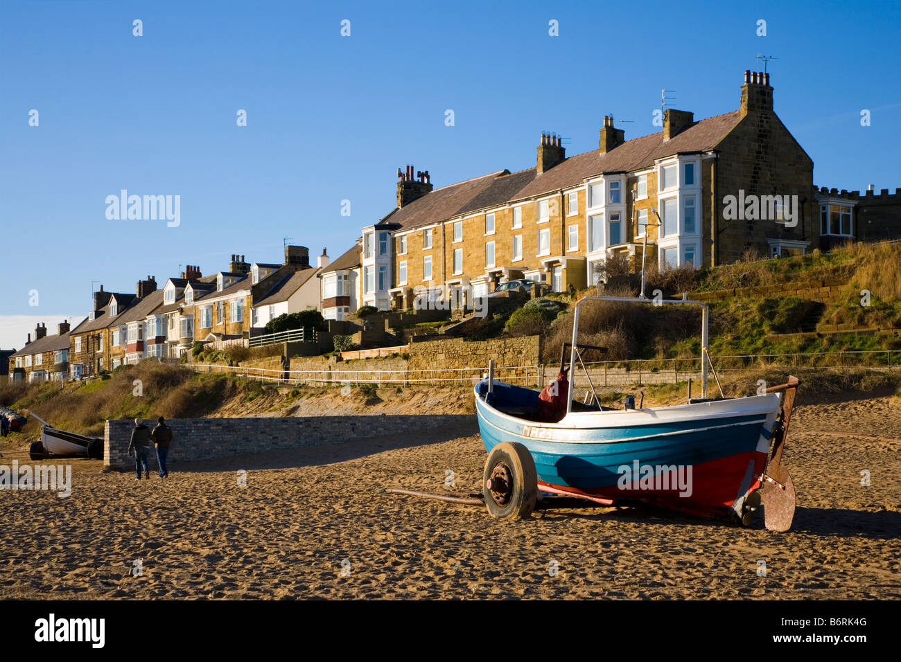 Boats on the beach at Marske by the sea Cleveland England Stock Photo ...