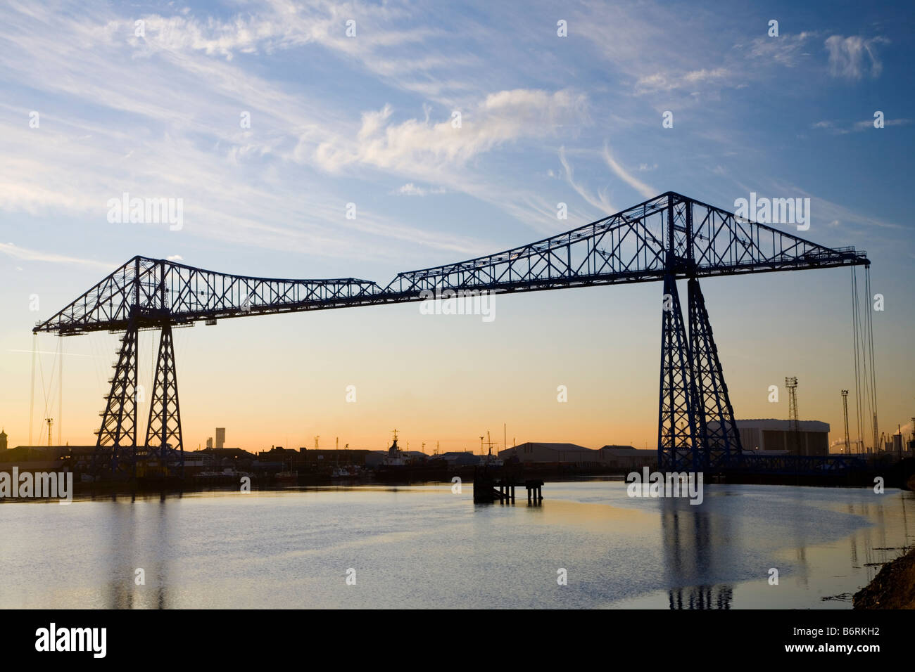 The Transporter bridge in Middlesbrough England Stock Photo - Alamy
