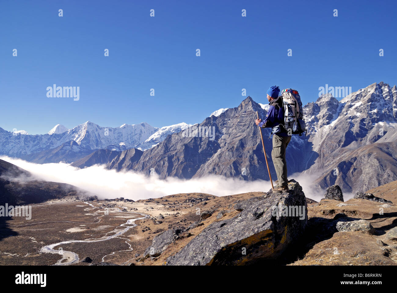 Trekking in Nepal Stock Photo - Alamy