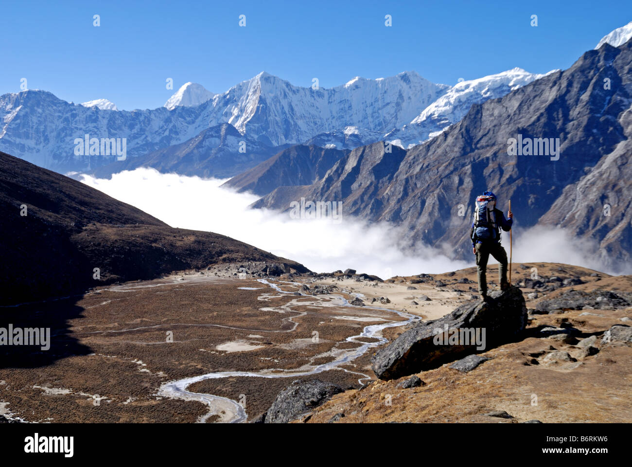 Trekking in Nepal Stock Photo - Alamy