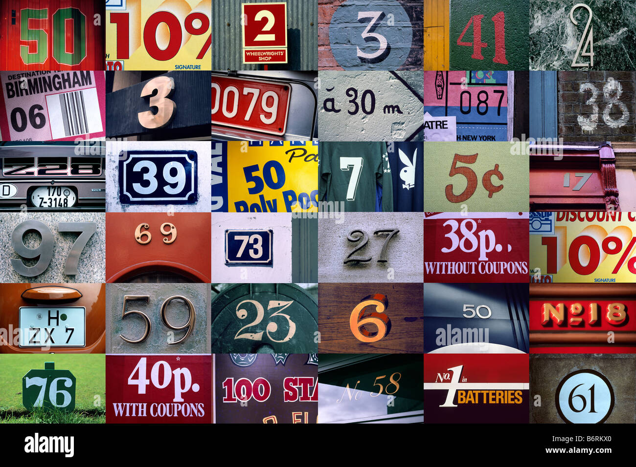 Number plate collage hi-res stock photography and images - Alamy