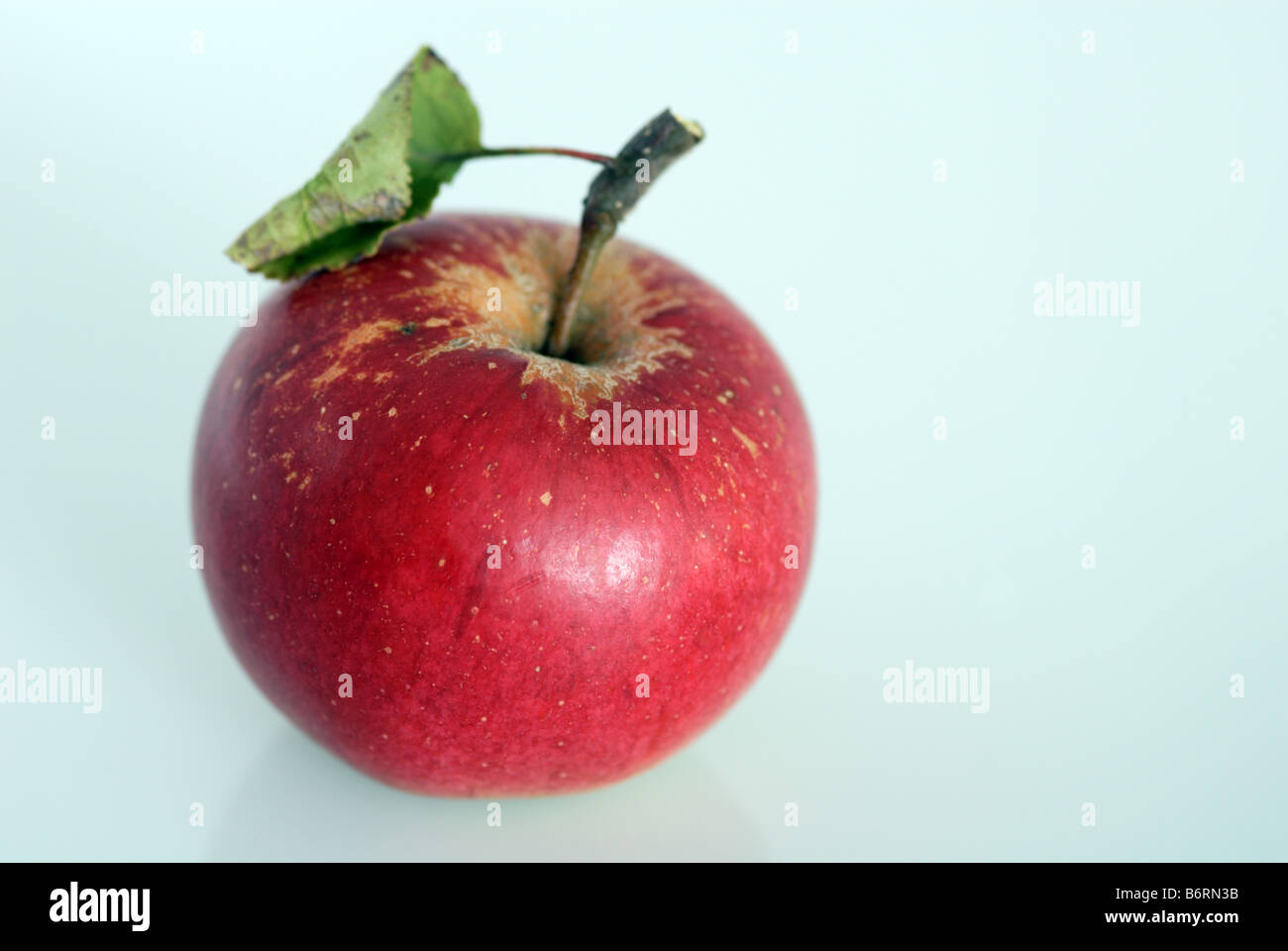 Apple with stalk hi-res stock photography and images - Alamy