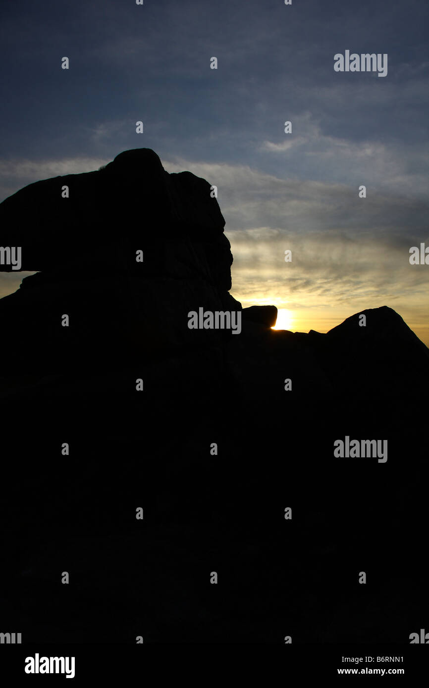 Carn Brea Sunset 3 Stock Photo - Alamy