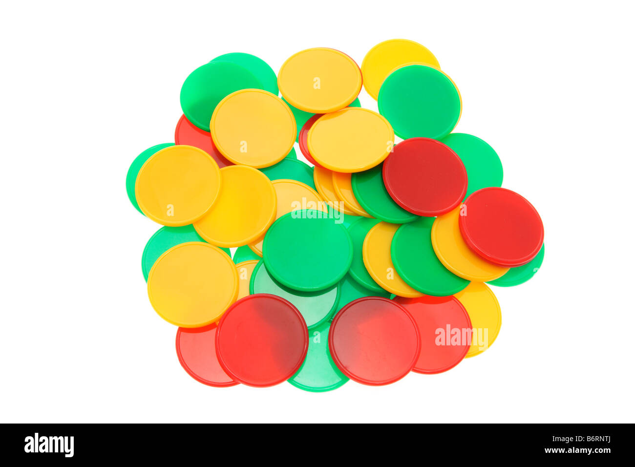 Poker chips pile Cut Out Stock Images & Pictures - Alamy
