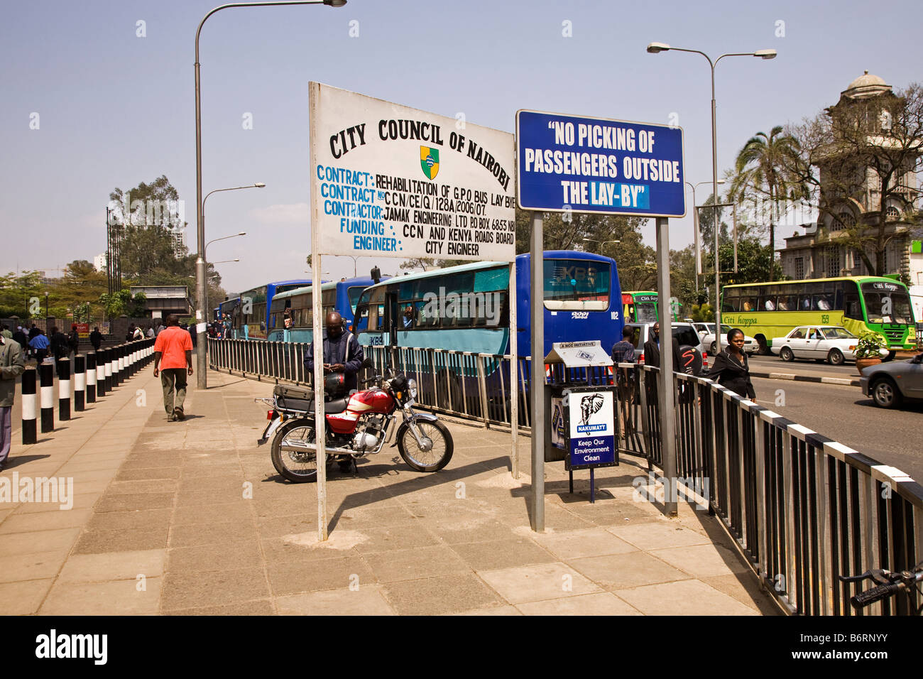 Traffic central Nairobi Kenya Africa Stock Photo - Alamy