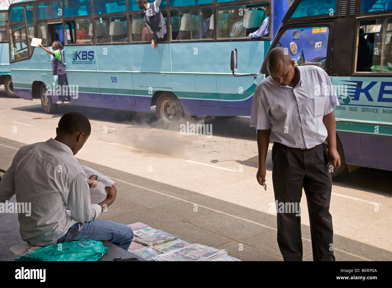 Traffic central Nairobi Kenya Africa Stock Photo - Alamy