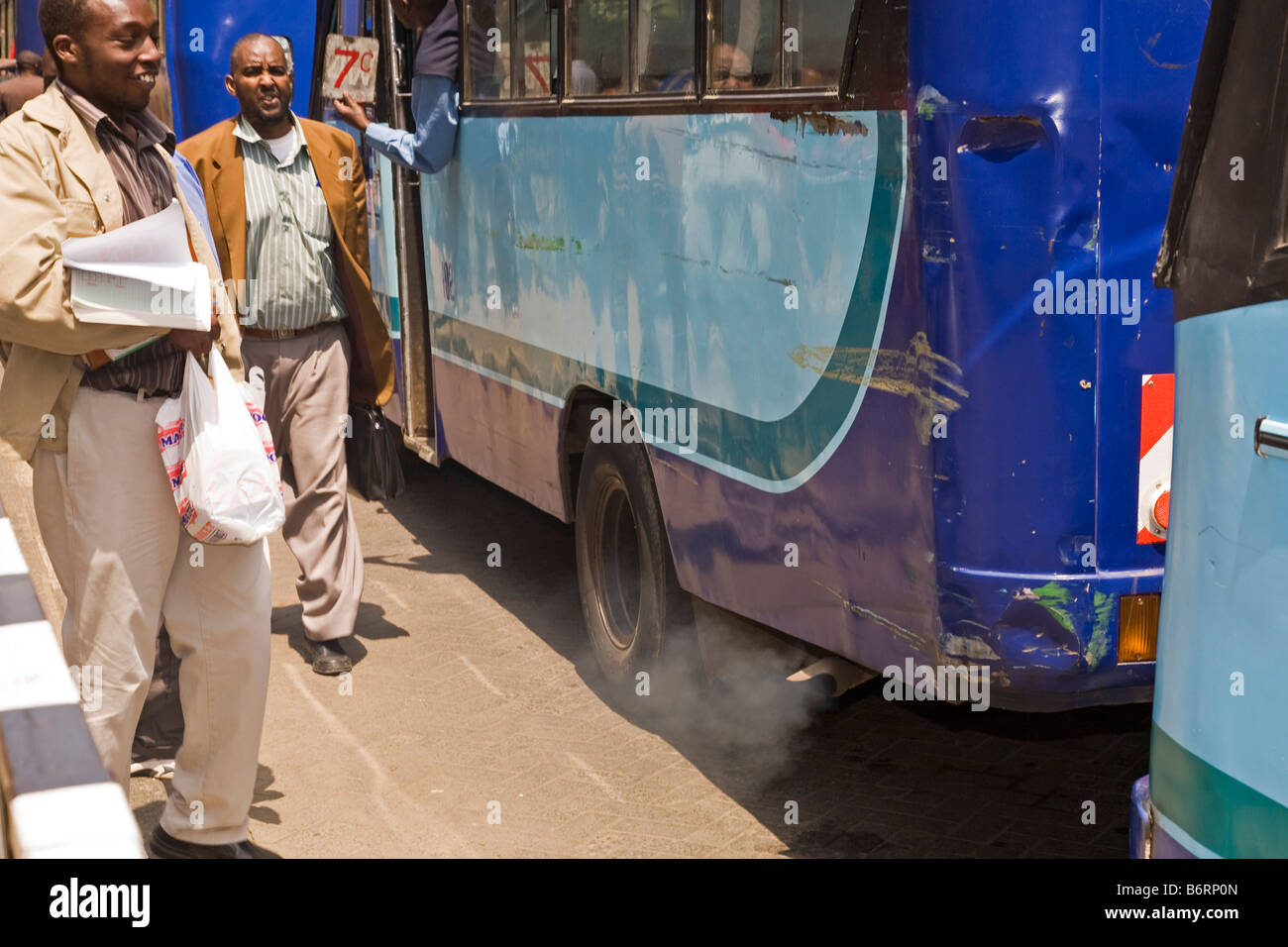 Traffic central Nairobi Kenya Africa Stock Photo - Alamy