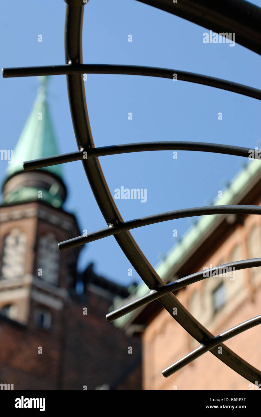 A tower of the Radhus the City Hall Copenhagen Denmark Stock Photo - Alamy