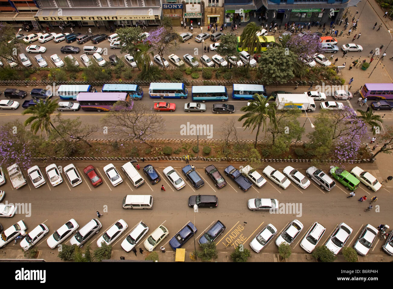 Traffic central Nairobi Kenya Africa Stock Photo - Alamy