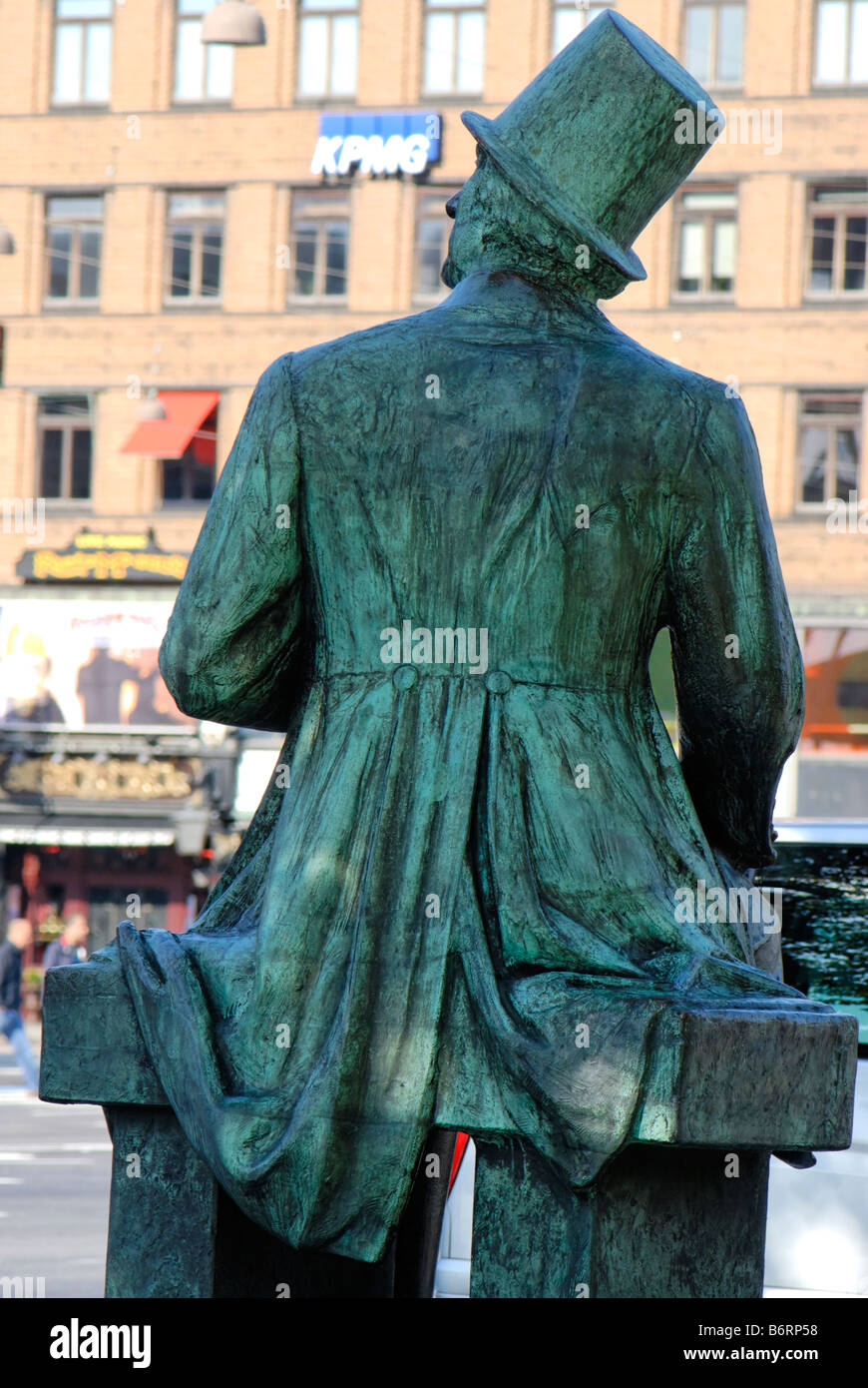 Bronze statue of Hans Christian Andersen Copenhagen Denmark Stock Photo ...