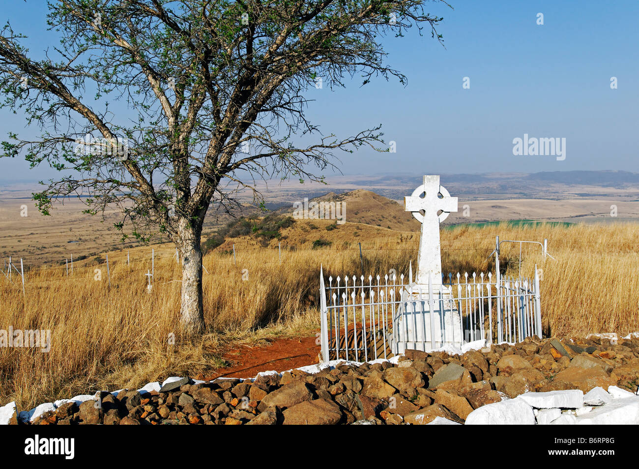 Former battlefield in the anglo-boer war, Spionkop, Kwazulu-Natal ...