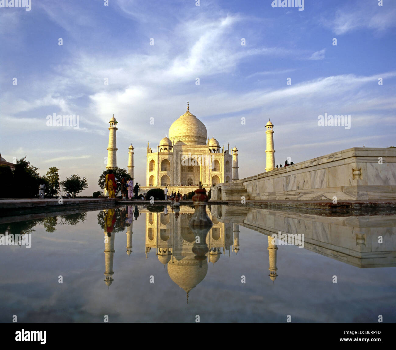 Taj Mahal reflection in water,India Stock Photo - Alamy