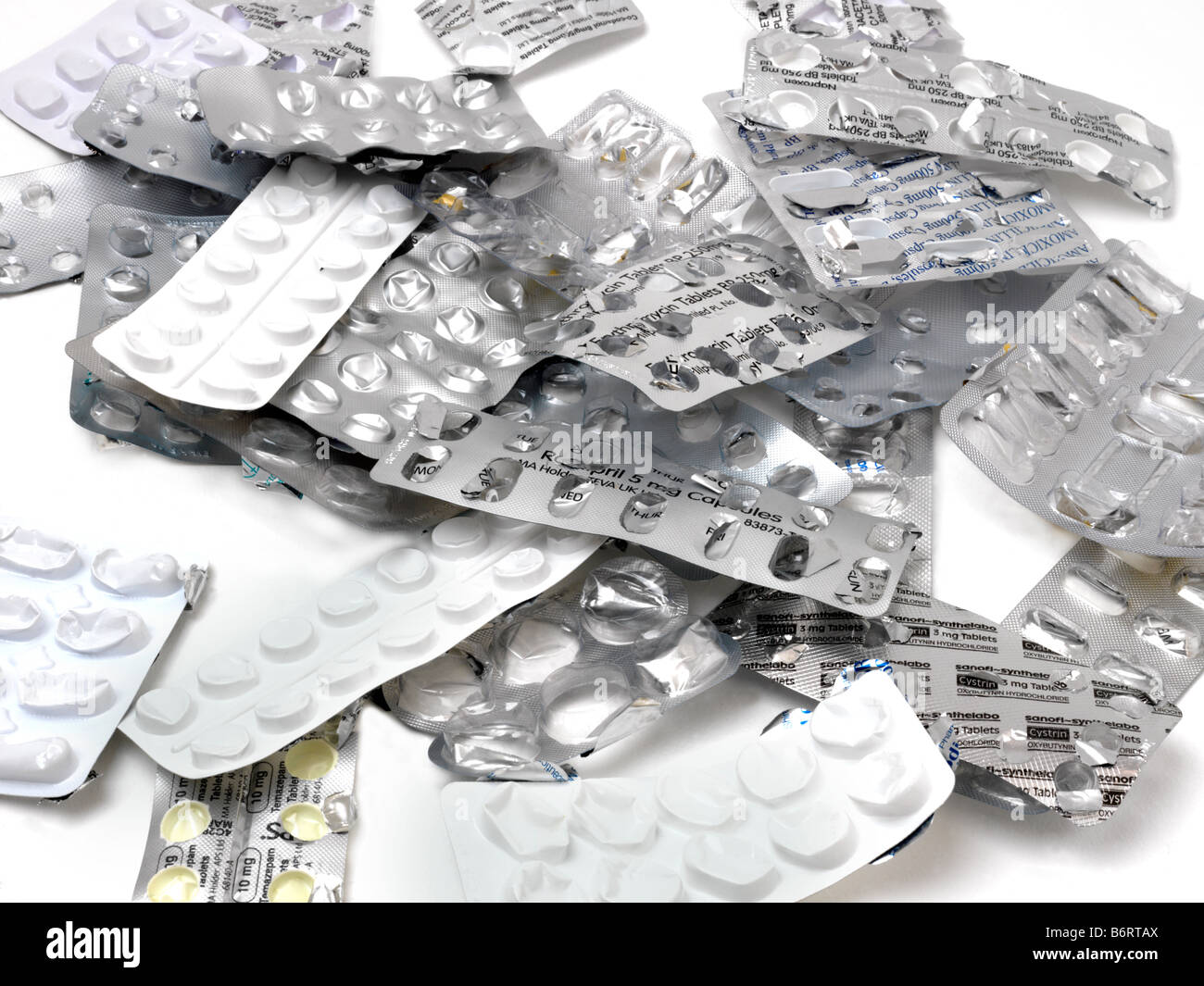 Empty Pill Containers Stock Photo - Alamy
