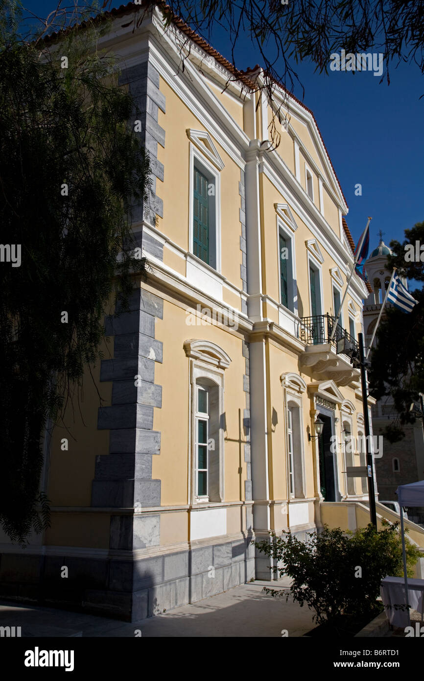 Town Hall Vathy Samos Greece Stock Photo - Alamy