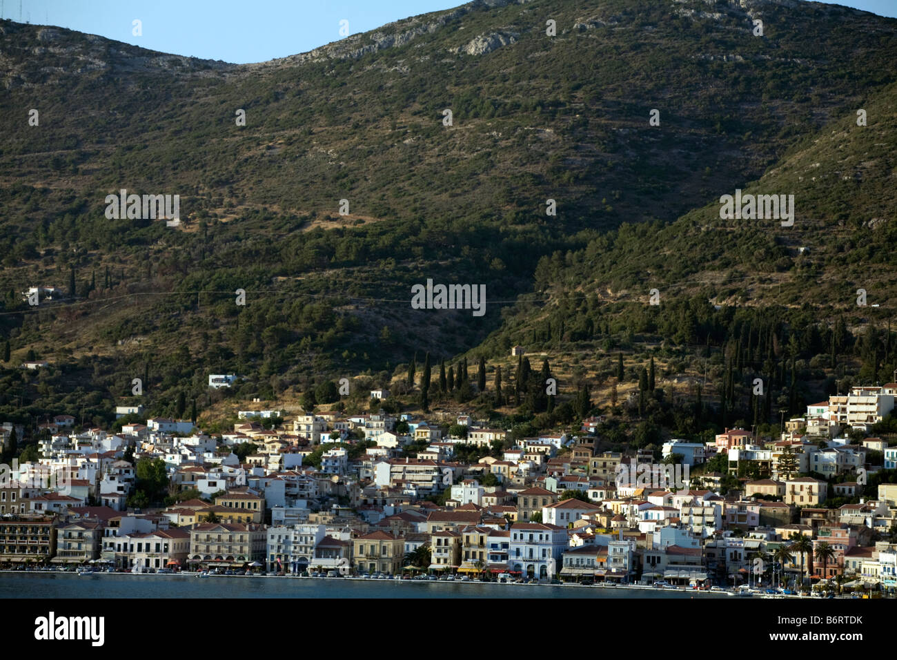 Waterfront Vathy Samos Greece Stock Photo - Alamy