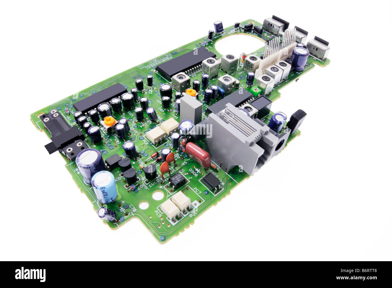 Circuit board components Cut Out Stock Images & Pictures - Alamy
