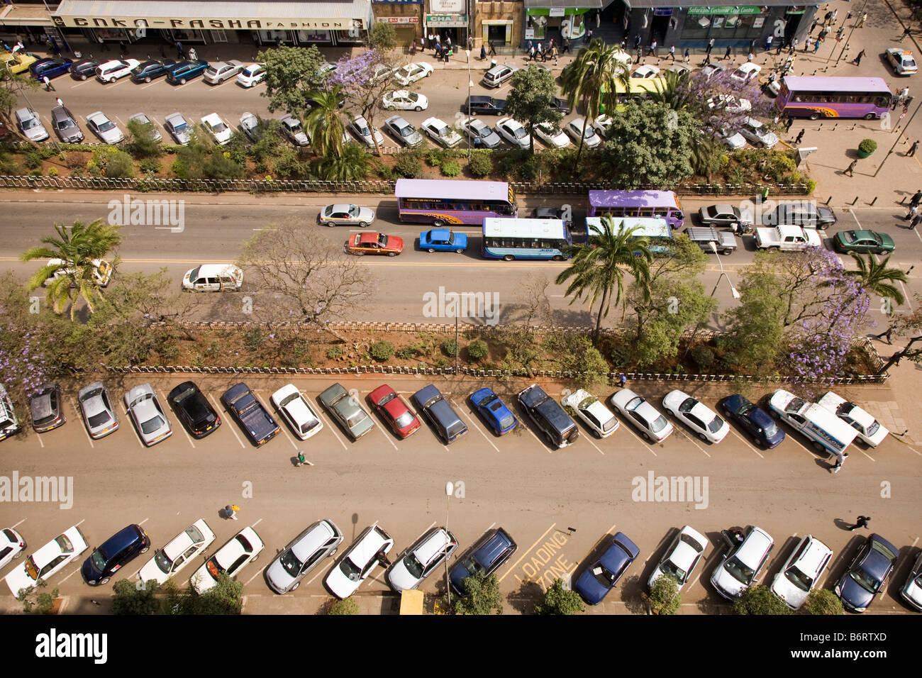 Traffic central Nairobi Kenya Africa Stock Photo - Alamy