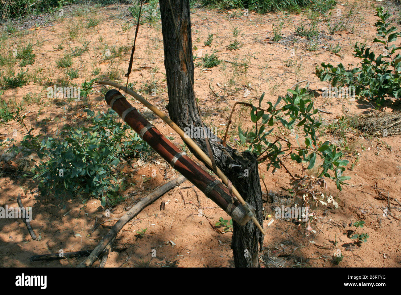 San hunting gear Stock Photo - Alamy