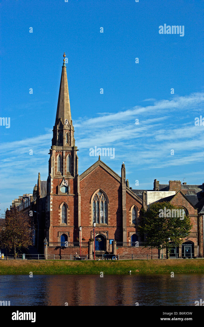 Inverness Ness River Bank Street St Columba s church Perpendicular ...