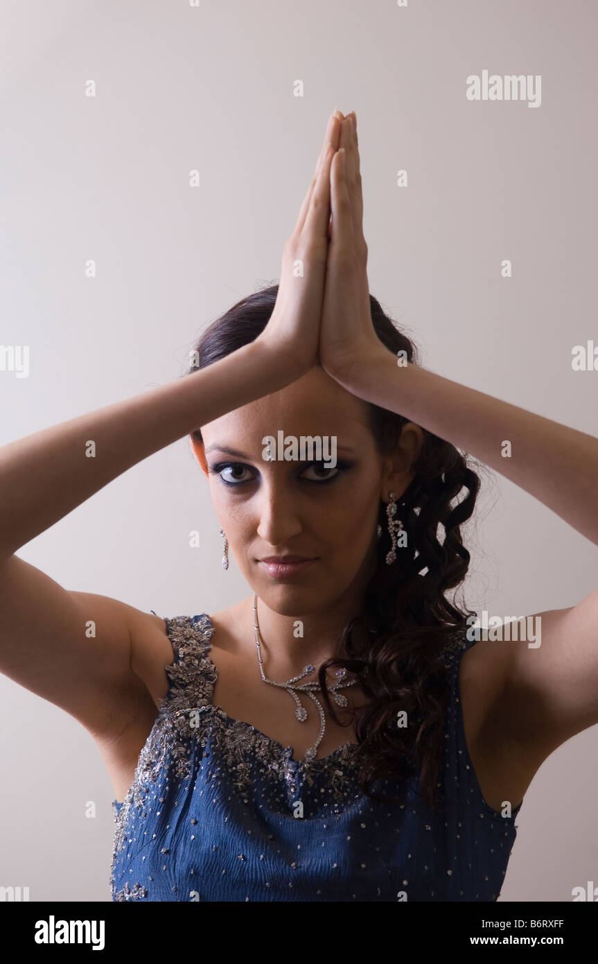 Namaskar gesture hi-res stock photography and images - Alamy