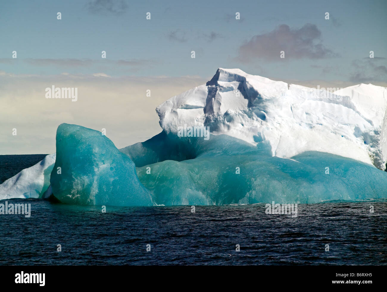 Blue and White Iceberg, Southern Ocean, Antarctica Stock Photo - Alamy