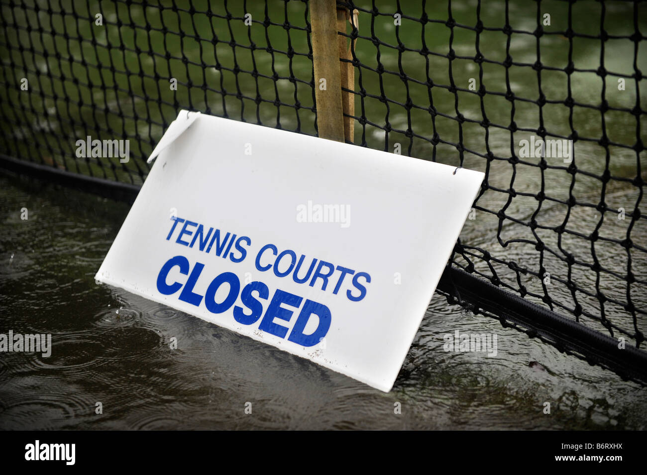 Rained out tennis courts hi-res stock photography and images - Alamy