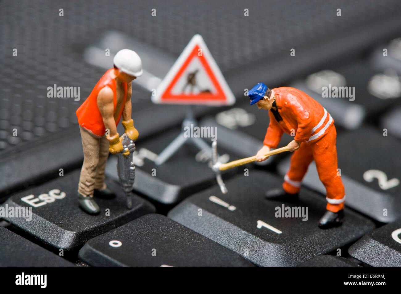Miniature figures keyboard computer hi-res stock photography and images ...