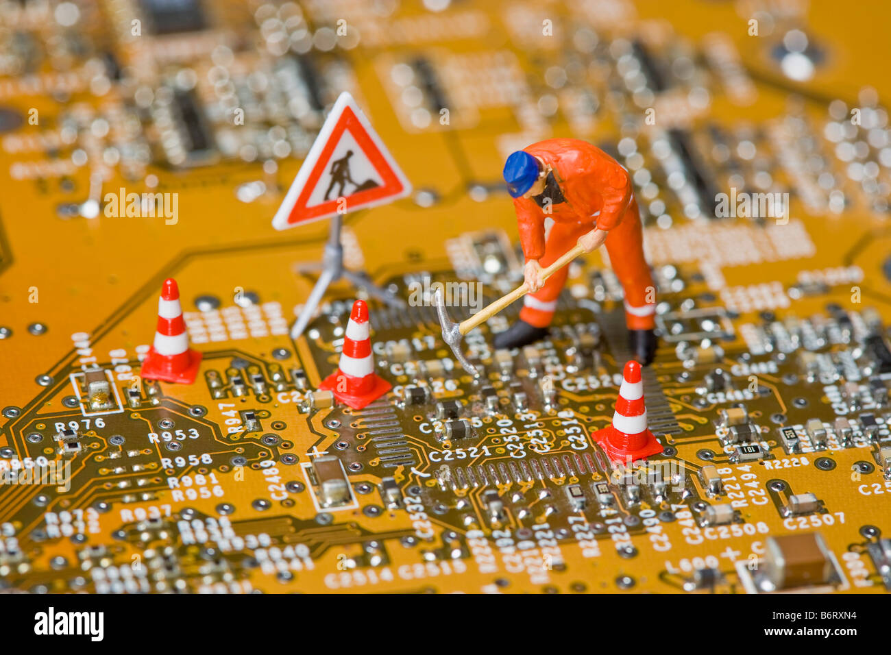 Miniature figures keyboard computer hi-res stock photography and images ...