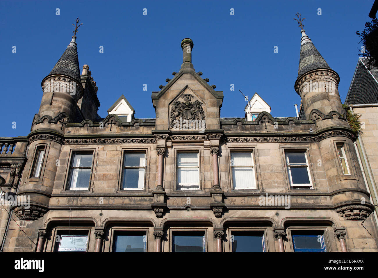 Inverness Town center typical buildings Highland Scotland UK Stock ...