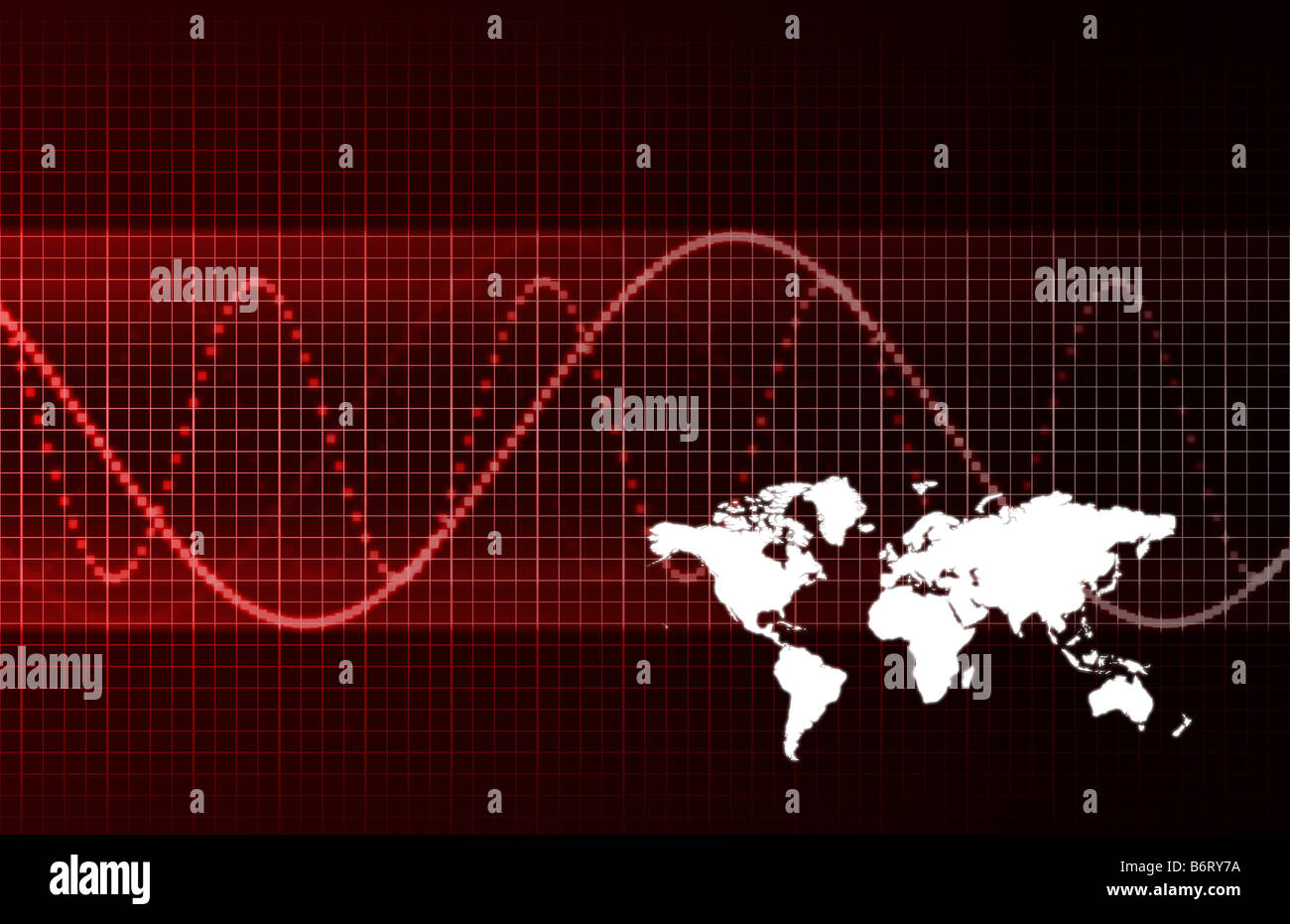 Global Economic Crisis Abstract Background in Red Stock Photo - Alamy
