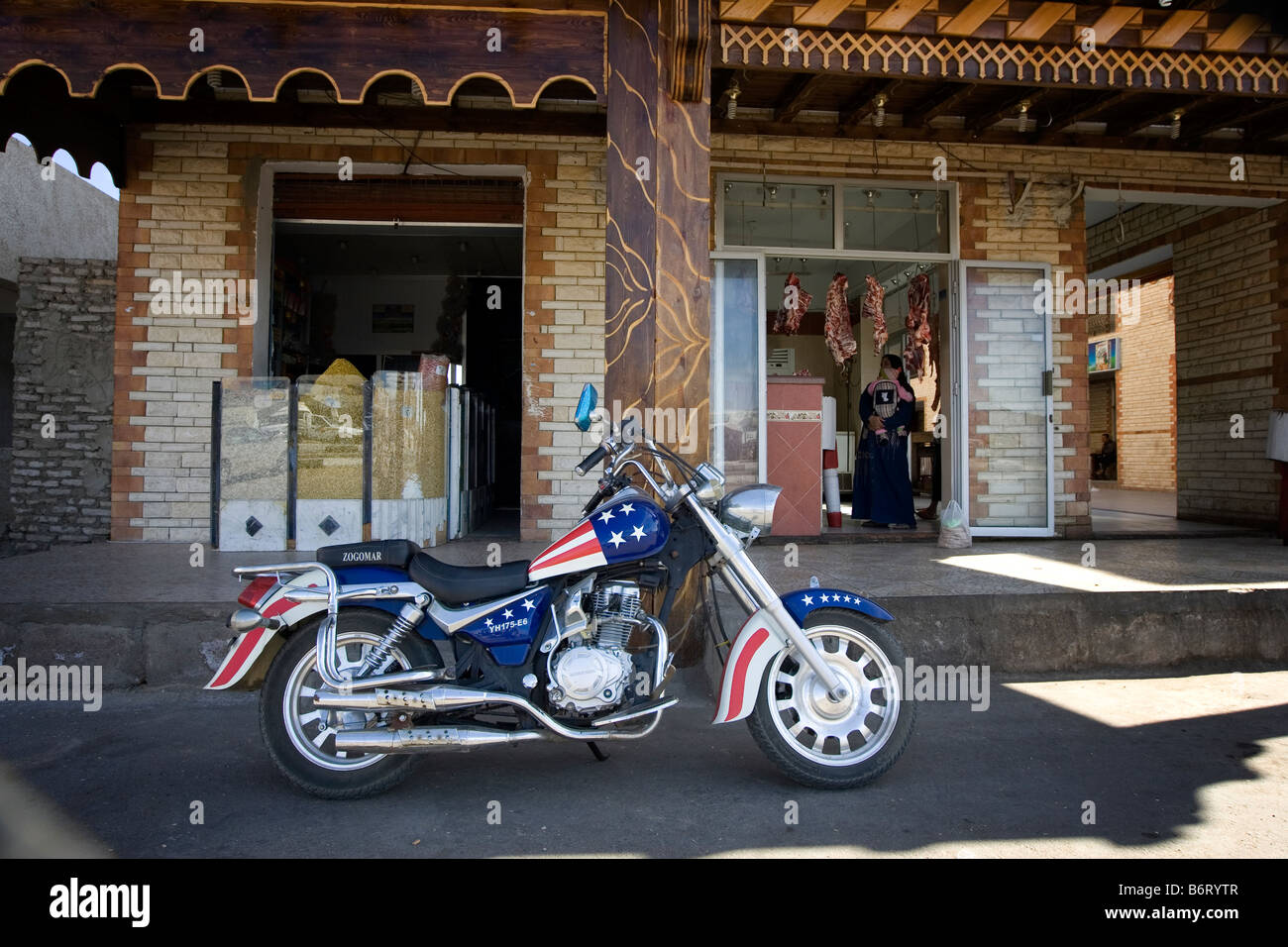 American decorated motorcycle in dahab hi-res stock photography and ...