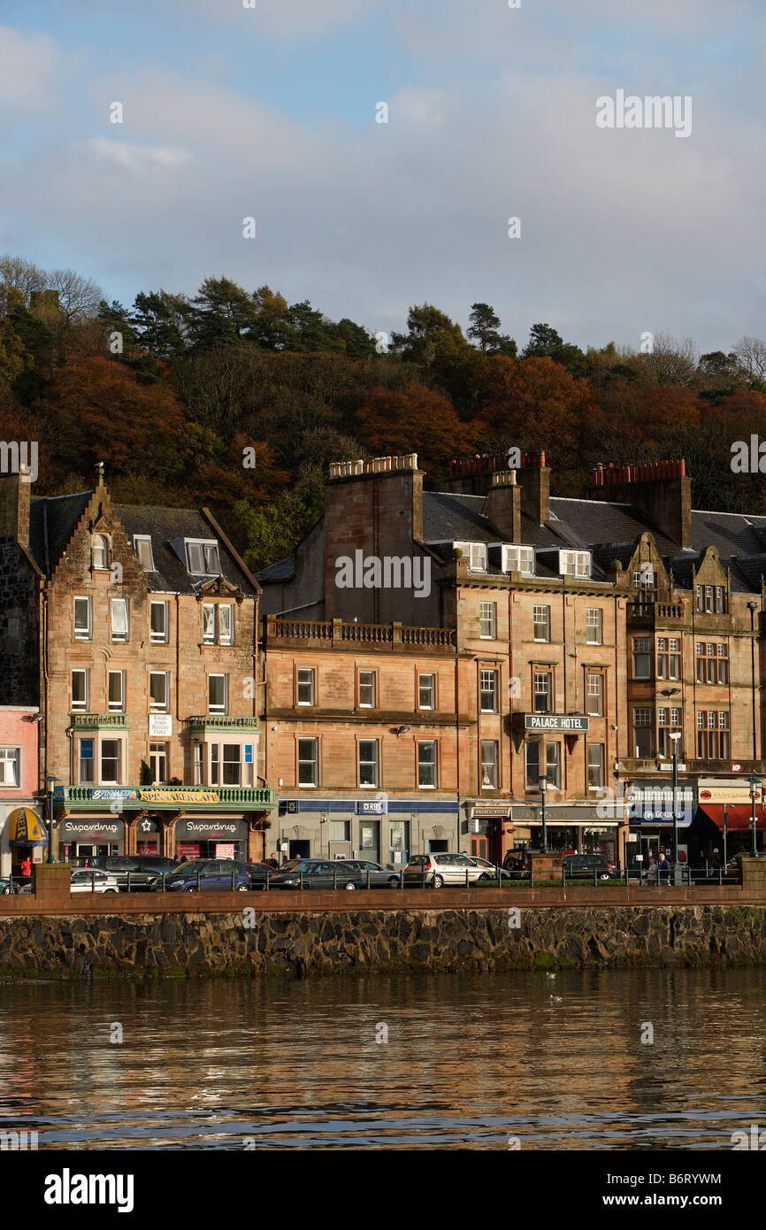 Oban harbour fishing port 18th century Town center typical buildings ...