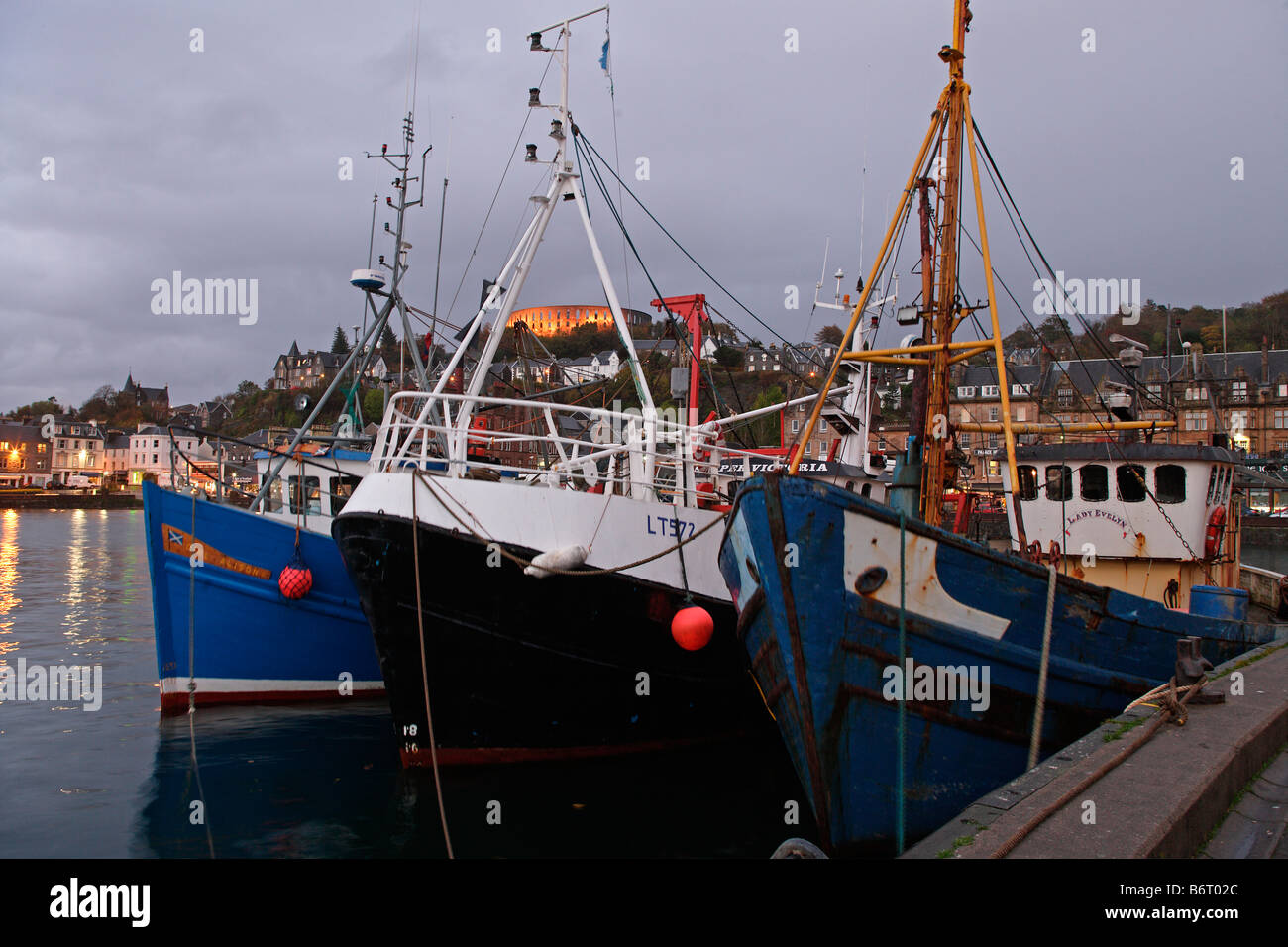 Oban harbour fishing port Argyll Bute Scotland UK Stock Photo - Alamy