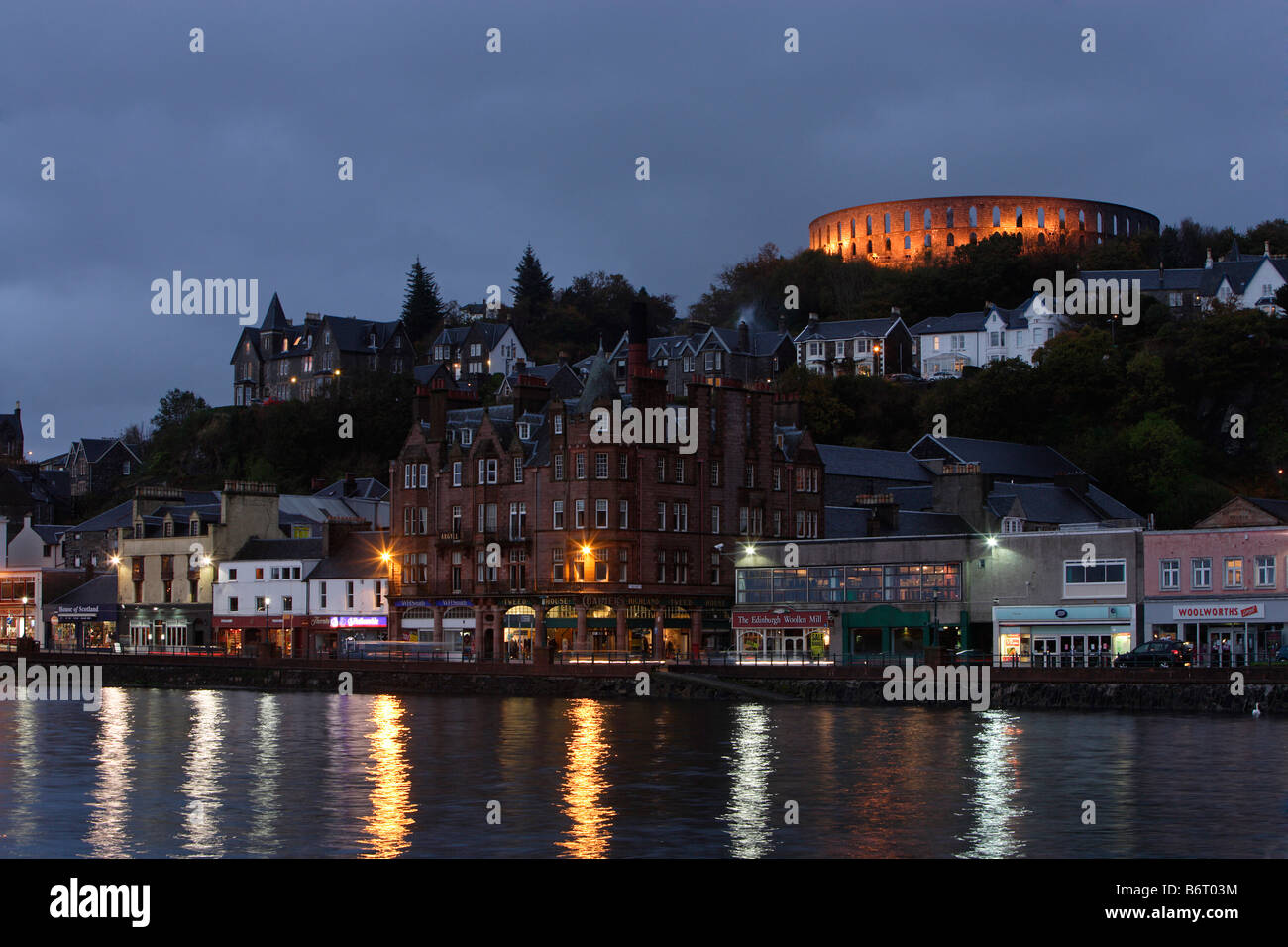 Oban harbour fishing port 18th century in the style of Colosseum de ...