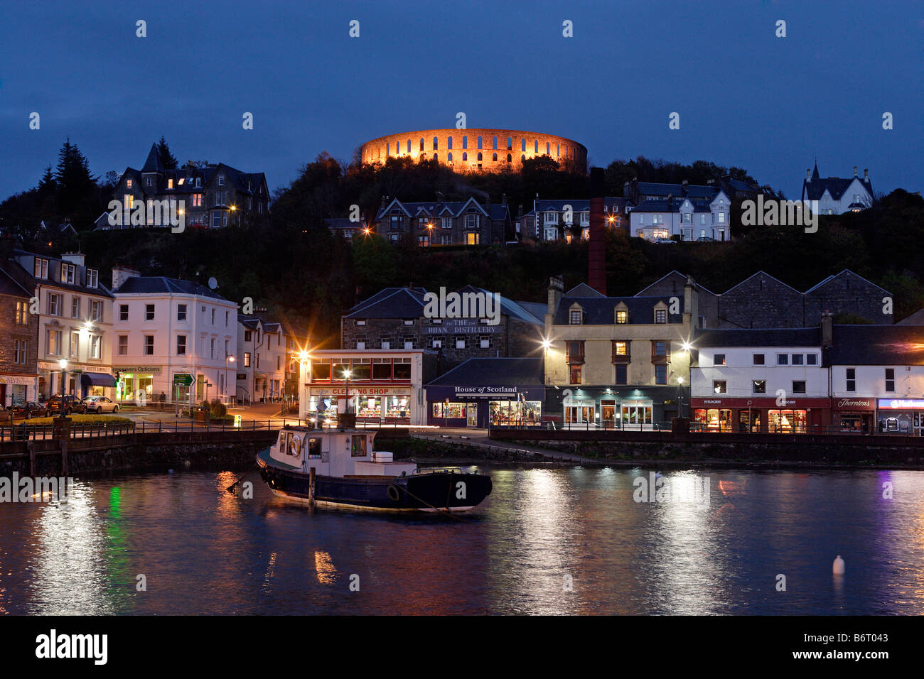 Oban harbour fishing port 18th century in the style of Colosseum de ...