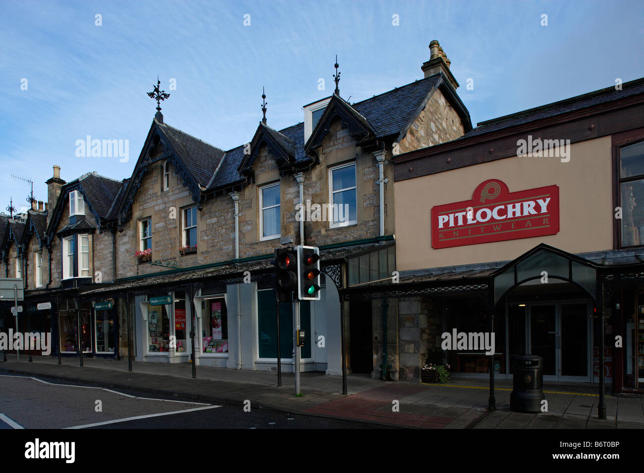 Pitlochry town in Tummel Valley fashonable Spa town in 19th century ...
