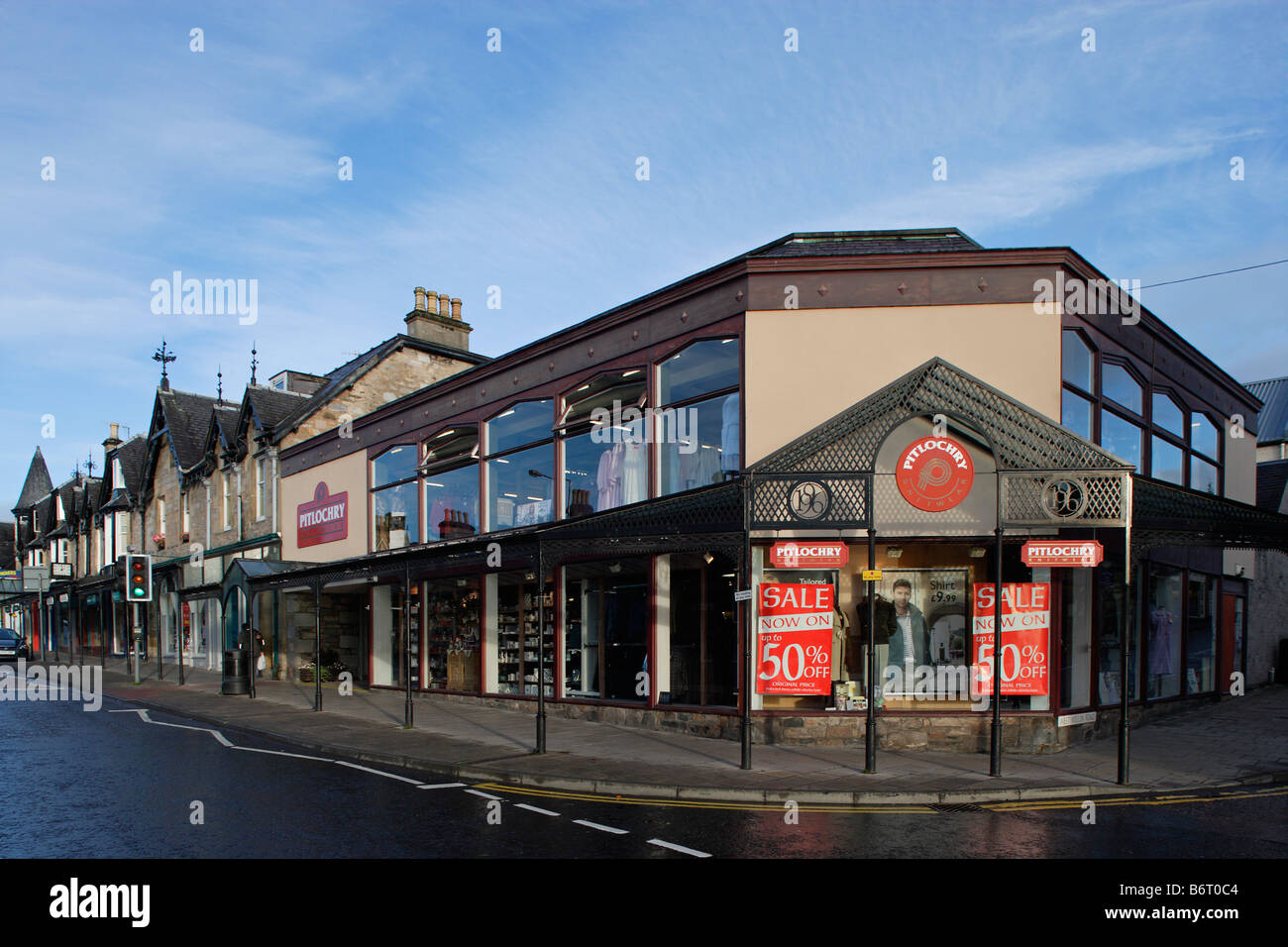 Pitlochry town in Tummel Valley fashonable Spa town in 19th century ...