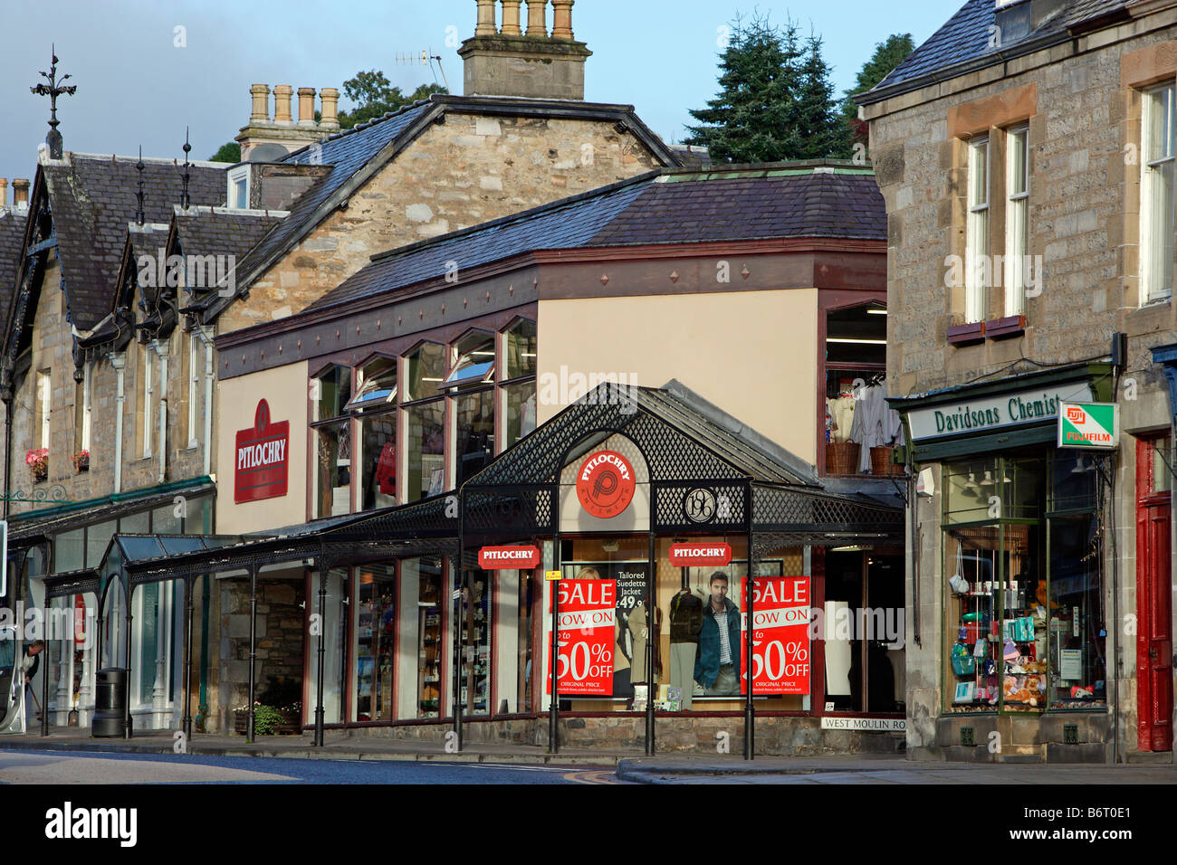 Pitlochry town in Tummel Valley fashonable Spa town in 19th century ...