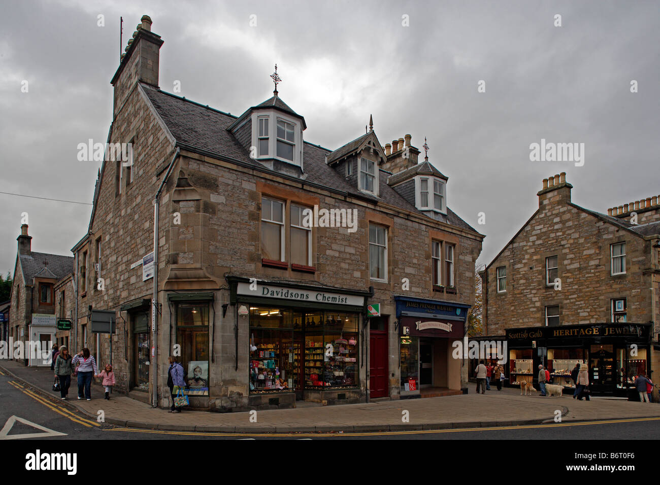 Pitlochry town in Tummel Valley fashonable Spa town in 19th century ...