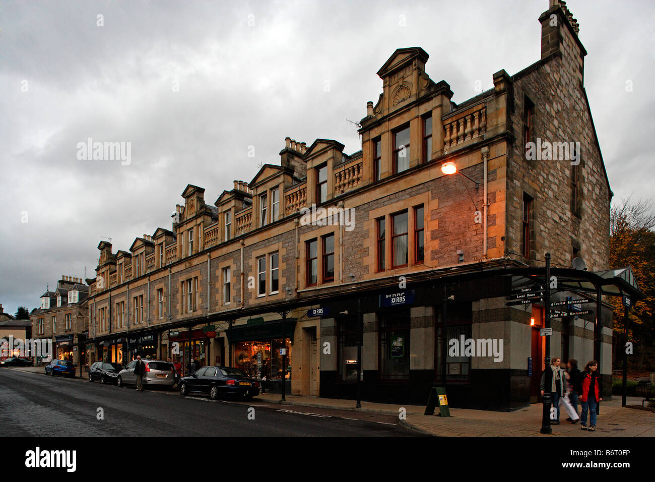 Pitlochry town in Tummel Valley fashonable Spa town in 19th century ...