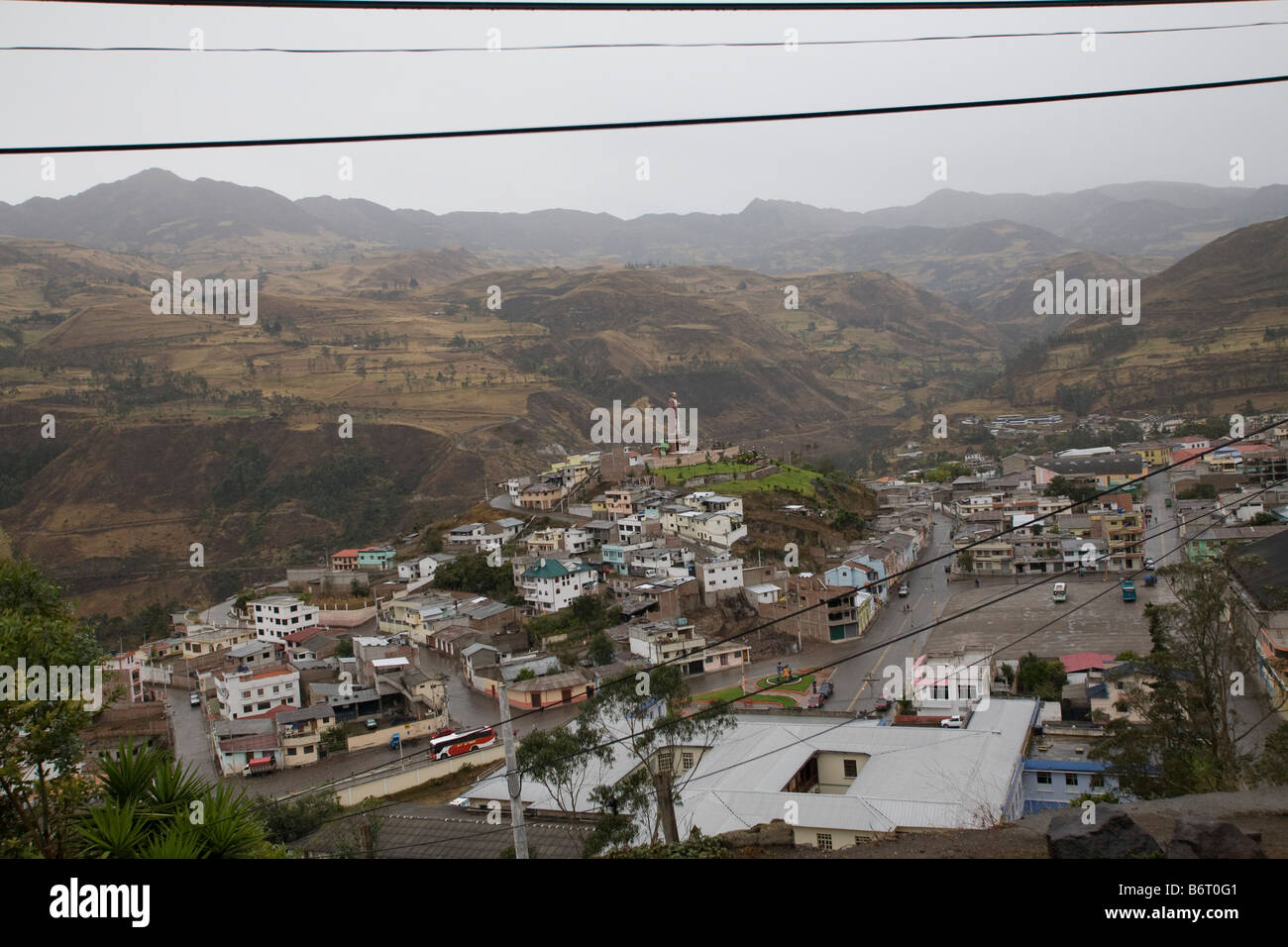 Scenic landscape near Sibambe from Riobamba mountain train Chimborazo ...