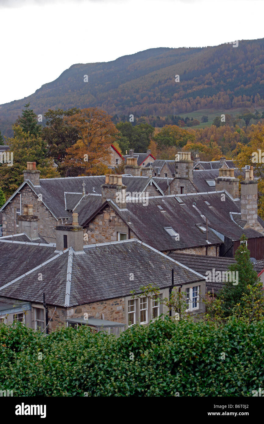 Pitlochry town in Tummel Valley fashonable Spa town in 19th century ...
